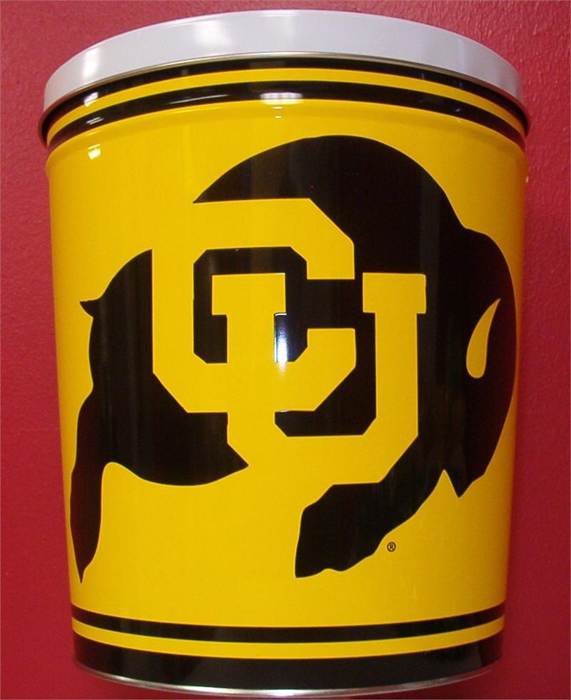Colorado Buffaloes 3-Flavor Gourmet Popcorn Tin (3-Gallon) – Popcorn Fix