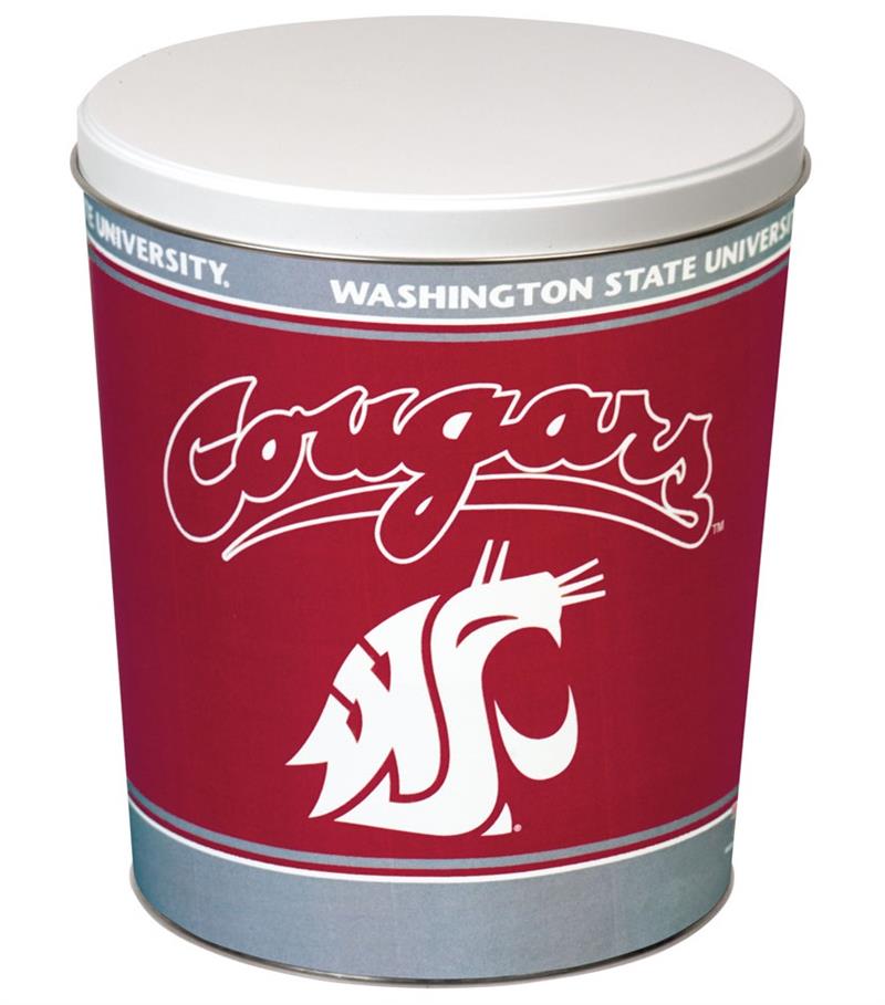 Washington State Cougars 3-Flavor Gourmet Popcorn Tin (3-Gallon) – Popcorn Fix