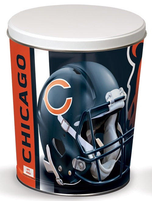 Chicago Bears 3-Gallon Popcorn Tin | Gourmet Gift – Popcorn Fix