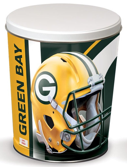 Green Bay Packers 3-Flavor Gourmet Popcorn Tin (3-Gallon) – Popcorn Fix