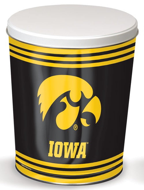 Iowa Hawkeyes 3-Flavor Gourmet Popcorn Tin (3-Gallon) – Popcorn Fix
