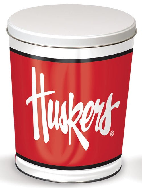 Nebraska Cornhuskers 3-Flavor Gourmet Popcorn Tin (3-Gallon) – Popcorn Fix