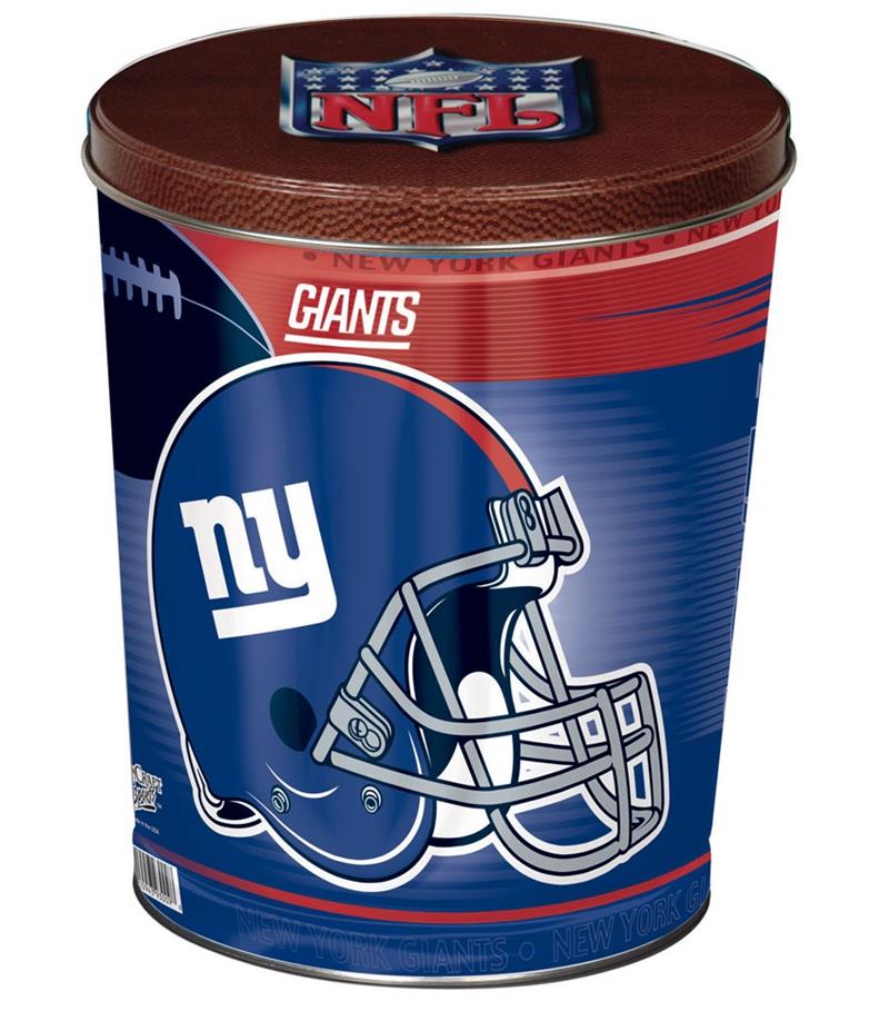 New York Giants 3-Flavor Gourmet Popcorn Tin (3-Gallon) – Popcorn Fix