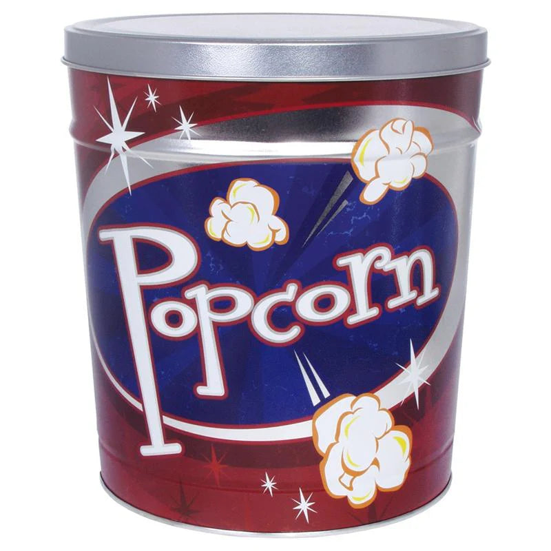 Retro Popcorn 6.5-Gallon Popcorn Tin | Gourmet Gift – Popcorn Fix