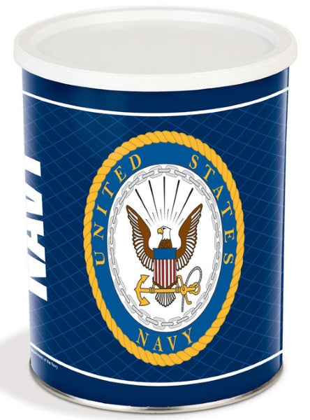 United States Navy 3-Flavor Gourmet Popcorn Tin (1-Gallon) – Popcorn Fix